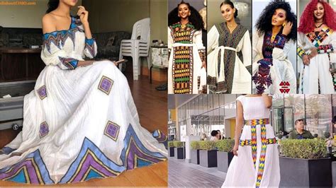 Habesha Kemis ሀበሻ ቀሚስ የባህል ልብሶች Ethiopian Traditional Dress 01