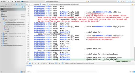 ios crash at [fbsdkinternalutility validatefacebookreservedurlschemes
