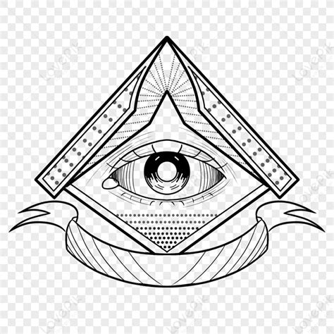 흑인과 백인 선 일러스트 초안 스타일 신비한 눈문신타로 Png 일러스트 무료 다운로드 Lovepik