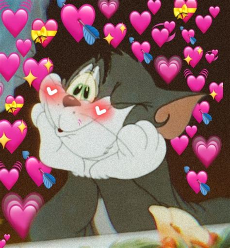 Tom And Jerry Tom The Cat Heart Eyes Tom And Jerry Love Eyes Jerry
