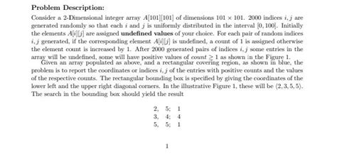 Solved Problem Description Consider A 2 Dimensional Integer