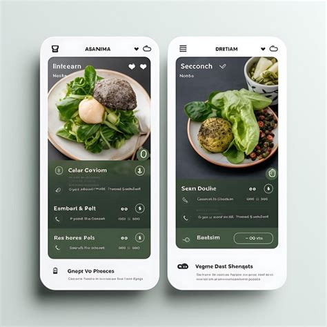 Premium Ai Image Mobile App Of Vegan Delights Plant Based Concept