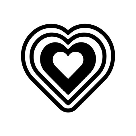 Nested Hearts Svg File Instant Download For Cricut Silhouette Laser Machines