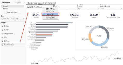 Tableau Dashboarding 101 Create A Reset All Filters Button Interworks