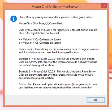 Mouse Click From Command Line Software Downloads