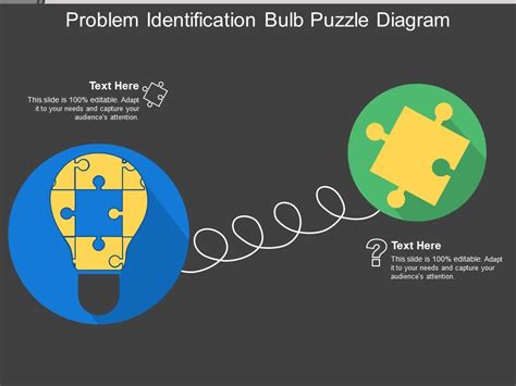 Problem Identification Bulb Puzzle Diagram Powerpoint Templates