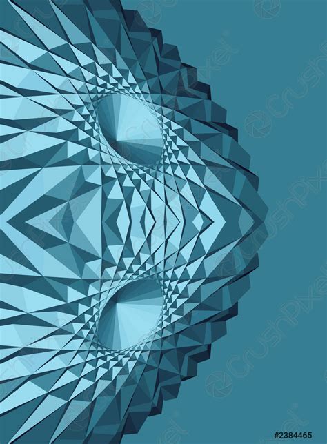 Abstract Geometric Optical Illusion Figure Stock Vector 2384465 Crushpixel