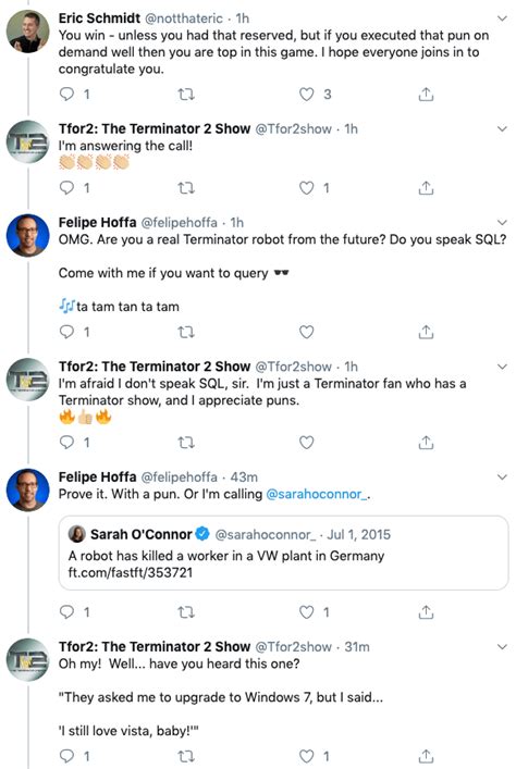 This Terminator Prbot Attempt To Crash My Sql Puns Thread R Prtwitter