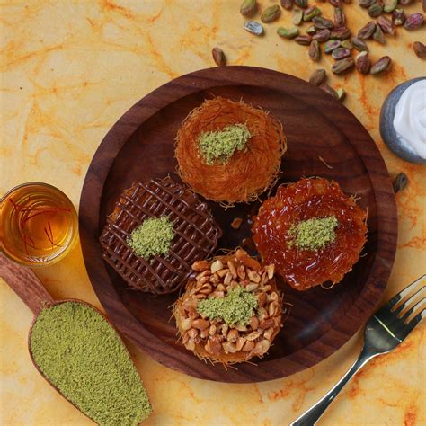 Kunafa World 4 Different Flavours Happiness Assorted Mini Kunafa