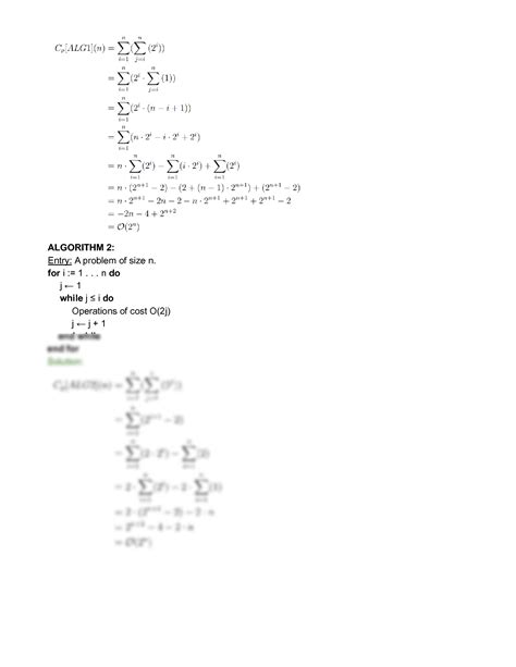 Solution Algorithmcomplexity Exercises Solved Logarithms