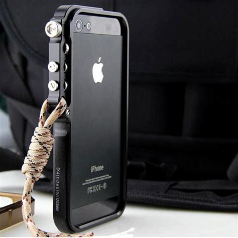 Aluminium Bumper Case Arm Trigger For IPhone Iphone Se 5s 5 Casing Pengaman Pelindung Hp