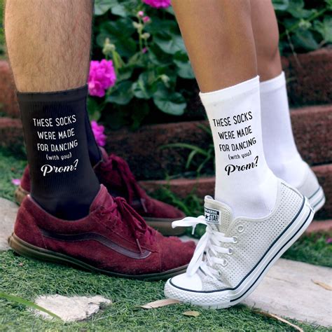 Fun Promposal Socks Cute And Funny Socks For Promposal Cute And Unique T For Prom Date