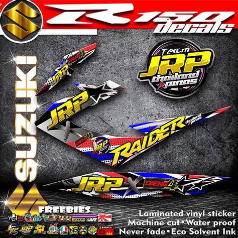 Suzuki Raider 150 Carb Decals Jrpxdaeng Sticker For Motorcycle Part And