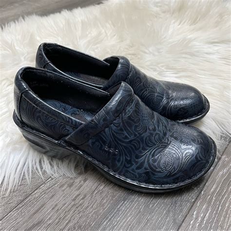 Boc Shoes Boc Clogs Tooled Leather Floral Womens 65 Poshmark