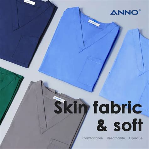 Anno 부드러운 원단 의료 스크럽 세트 간호 유니폼 병원 위생 간호사 슈트 미용사 유니폼 손 세척 작업복 Aliexpress