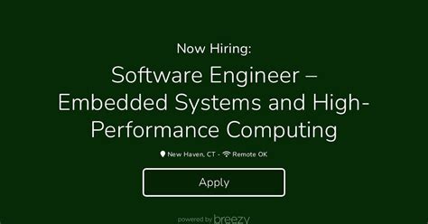 software engineer embedded systems and high performance computing at primordial labs