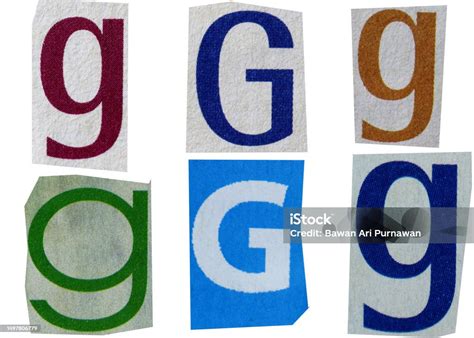 편지 G 잡지 잘라낸 글꼴 몸값 편지 텍스트 알파벳에 대한 격리된 콜라주 요소 몸값 메모 문자에 대한 스톡 사진 및 기타 이미지 Istock