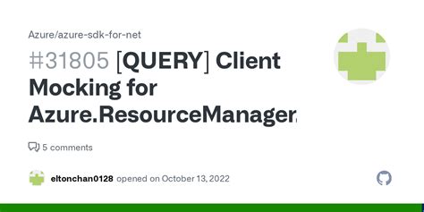 [query] client mocking for azure resourcemanager monitor · issue 31805 · azure azure sdk for