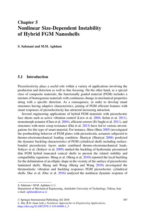 Pdf Nonlinear Forced Vibration Of Nanobeams