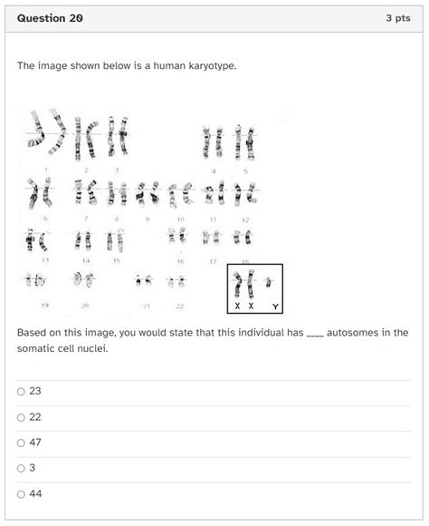 Solved The Image Shown Below Is A Human Karyotype Based On
