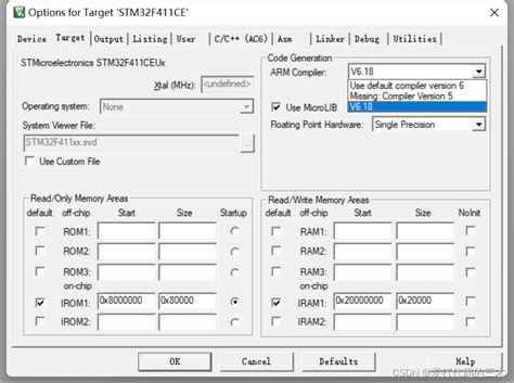 Target ‘stm32f4xx‘ Uses Arm Compiler ‘default Compiler Version 5‘ Which