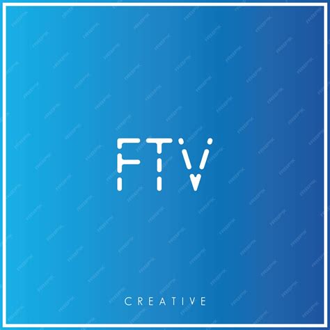 Premium Vector Ftv Premium Vector Latter Logo Design Creative Logo