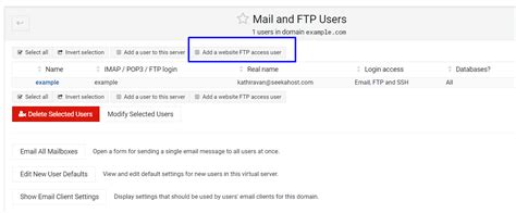How To Create A Ftp Users Under The Virtualmin