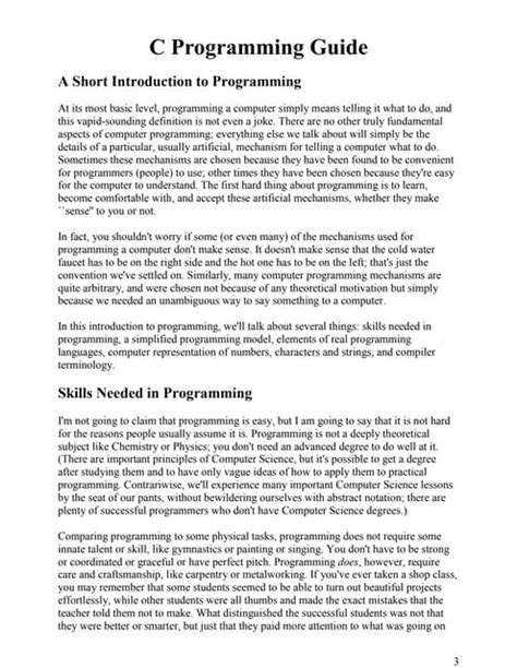 C Programming Guide New Pdf