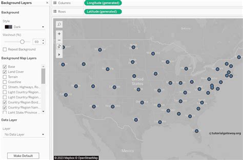 Tableau Map Options