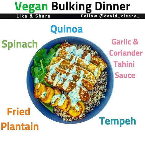 David Cleary Vegan Coach On Instagram Simple To Prepare High Calorie And High Protein V