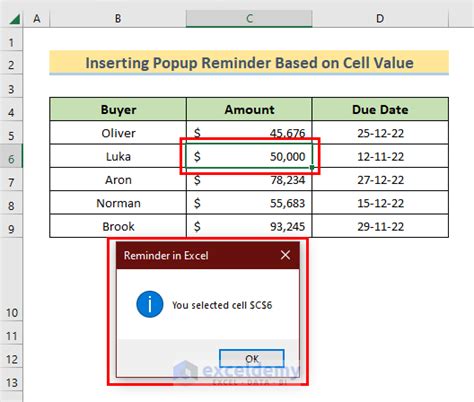 How To Create Popup Reminder In Excel 3 Ideal Examples