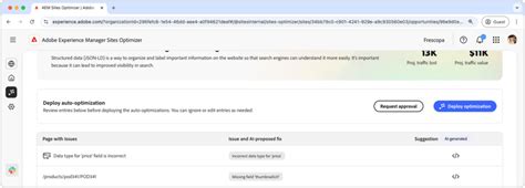 Missing Or Invalid Structured Data Documentation Adobe Experience Manager