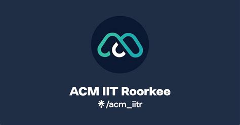 ACM IIT Roorkee Instagram Facebook Linktree