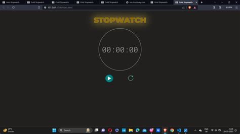how i created a stopwatch with html css and javascript riya kumari