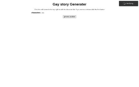 Gay Story Generater
