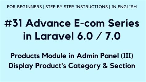 31 Make Ecom In Laravel 7 Products Module In Admin Iii Display