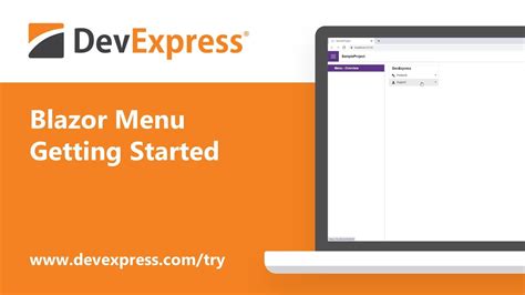 Blazor Menu Get Started Youtube