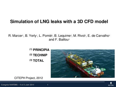 Pdf Simulation Of Lng Leaks With A 3d Cfd Model