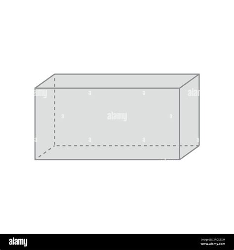 3d Shape Of Rectangular Prism In Mathematics Stock Vector Image And Art