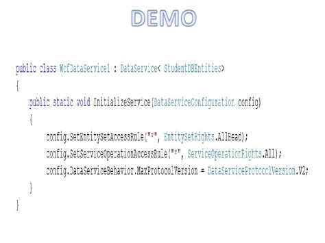Ppt Introduction To Odata And Wcf Data Service Powerpoint