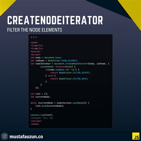 Javascript Createnodeiterator Mustafa Ateş Uzun Blog