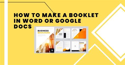 How To Make A Booklet In Word Or Google Docs