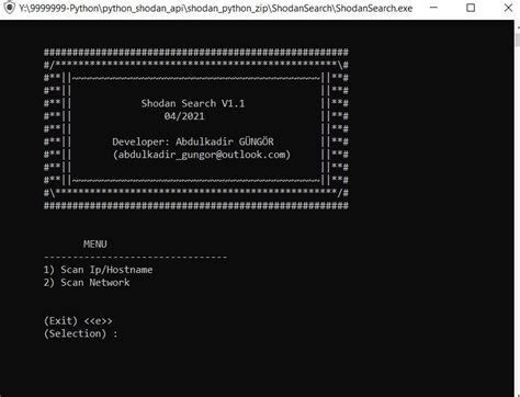 Github Abdulkadir Gungor Shodan Search Based On The Shodan Api It Displays The Open Ports
