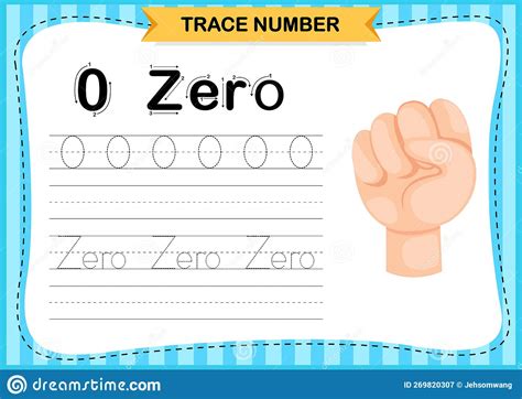 Numbers Exercise With Cartoon Vocabularytrace Number Design For