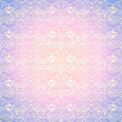 파스텔 핑크와 보라색 빈티지 배경 클래식 바로크 패턴으로 로얄 로코코 다마스크 천에 대한 스톡 벡터 아트 및 기타 이미지 다마스크 천 분홍 패턴 Istock