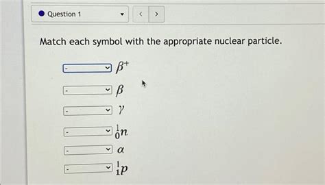 Solved Question 1 Match Each Symbol With The Appropriate
