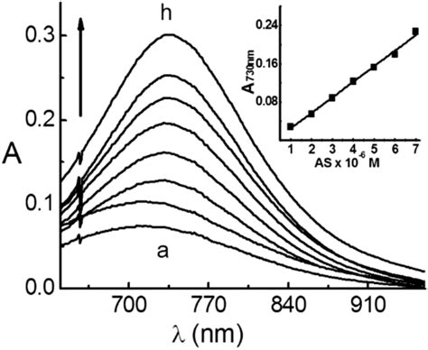 Absorption Spectrum Obtained Through The Reaction Formation Of The