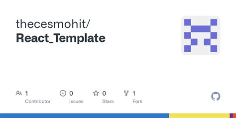 github thecesmohit react template