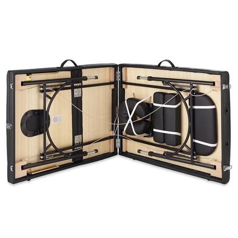 Black Portable Aluminum Massage Table Brody Massage
