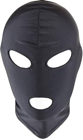 Women And Mens Full Face Bondage Hood Mask For Sex Games